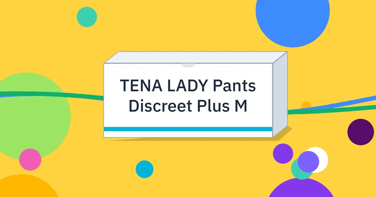 Symbolbild: Packung mit der Aufschrift TENA LADY Pants Discreet Plus M (PZN 10186856) – Verfügbarkeit und Bezug in Apotheken in Frankfurt am Main