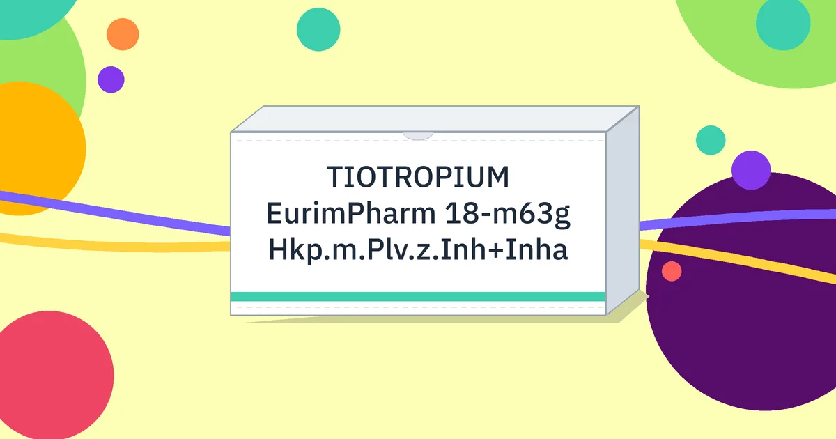 Symbolbild: Packung mit der Aufschrift TIOTROPIUM EurimPharm 18-m63g Hkp.m.Plv.z.Inh+Inha (PZN 20399659) – Verfügbarkeit und Bezug in Apotheken in Frankfurt am Main