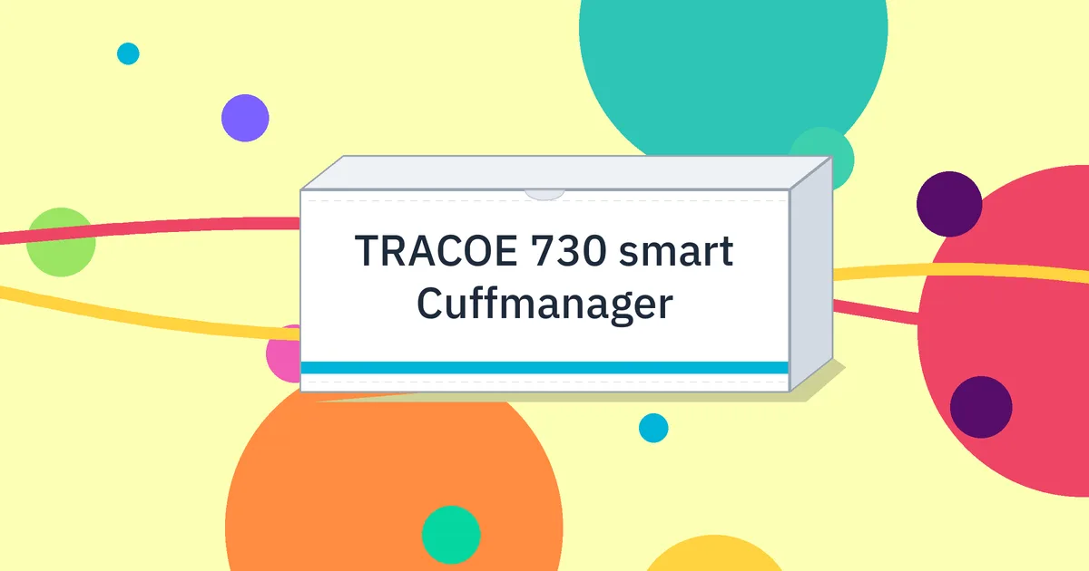 Symbolbild: Packung mit der Aufschrift TRACOE 730 smart Cuffmanager (PZN 11000871) – Verfügbarkeit und Bezug in Apotheken in Frankfurt am Main