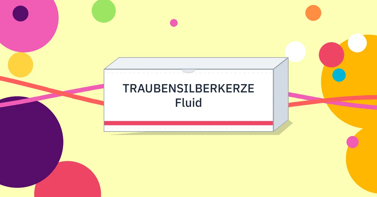 Symbolbild: Packung mit der Aufschrift TRAUBENSILBERKERZE Fluid (PZN 18852672) – Verfügbarkeit und Bezug in Apotheken in Frankfurt am Main