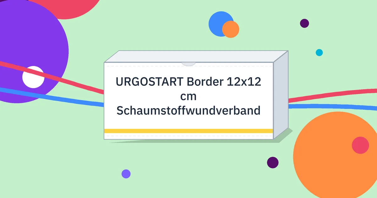 Symbolbild: Packung mit der Aufschrift URGOSTART Border 12x12 cm Schaumstoffwundverband (PZN 19521523) – Verfügbarkeit und Bezug in Apotheken in Frankfurt am Main