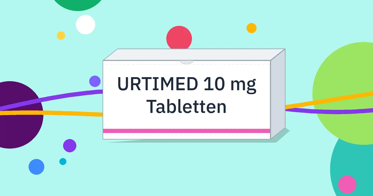 Symbolbild: Packung mit der Aufschrift URTIMED 10 mg Tabletten (PZN 06470801) – Verfügbarkeit und Bezug in Apotheken in Frankfurt am Main