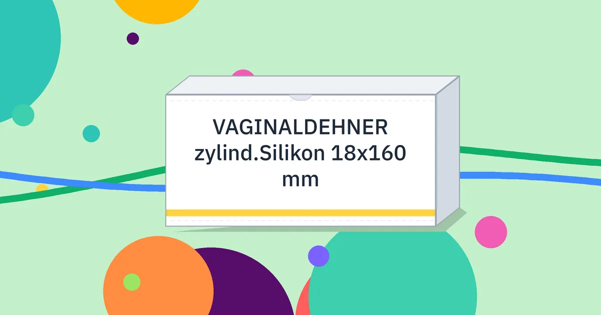Symbolbild: Packung mit der Aufschrift VAGINALDEHNER zylind.Silikon 18x160 mm (PZN 07323982) – Verfügbarkeit und Bezug in Apotheken in Frankfurt am Main