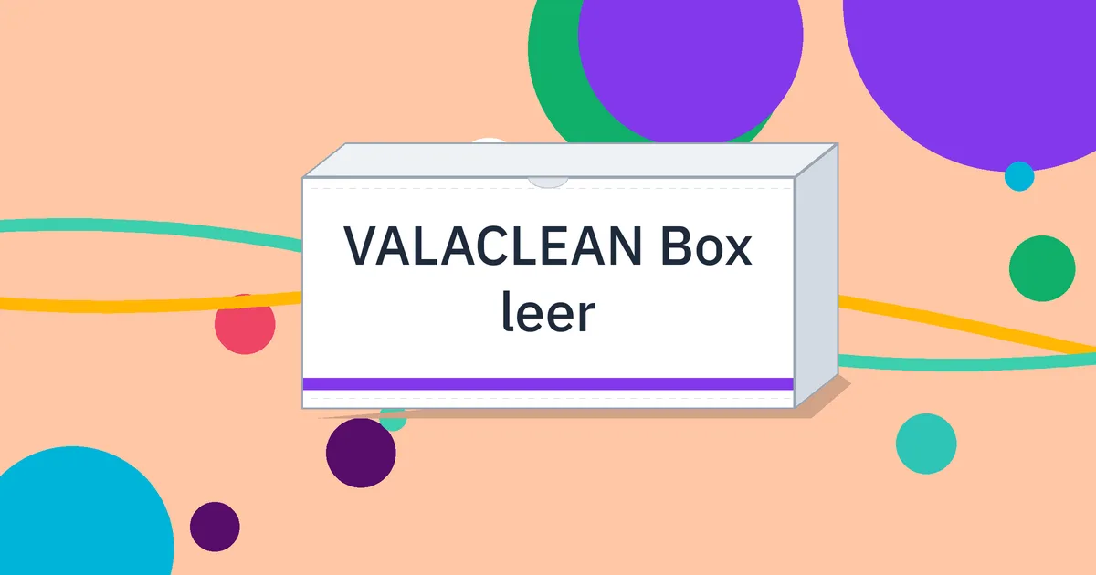 Symbolbild: Packung mit der Aufschrift VALACLEAN Box leer (PZN 03542894) – Verfügbarkeit und Bezug in Apotheken in Frankfurt am Main