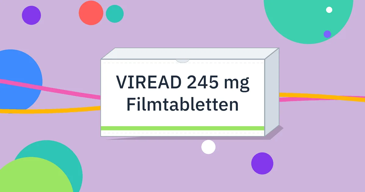 Symbolbild: Packung mit der Aufschrift VIREAD 245 mg Filmtabletten (PZN 16008972) – Verfügbarkeit und Bezug in Apotheken in Frankfurt am Main