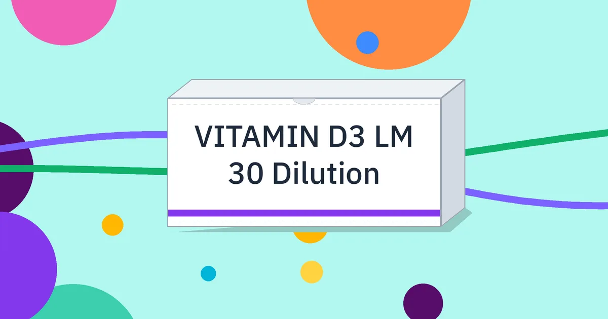 Symbolbild: Packung mit der Aufschrift VITAMIN D3 LM 30 Dilution (PZN 13279179) – Verfügbarkeit und Bezug in Apotheken in Frankfurt am Main