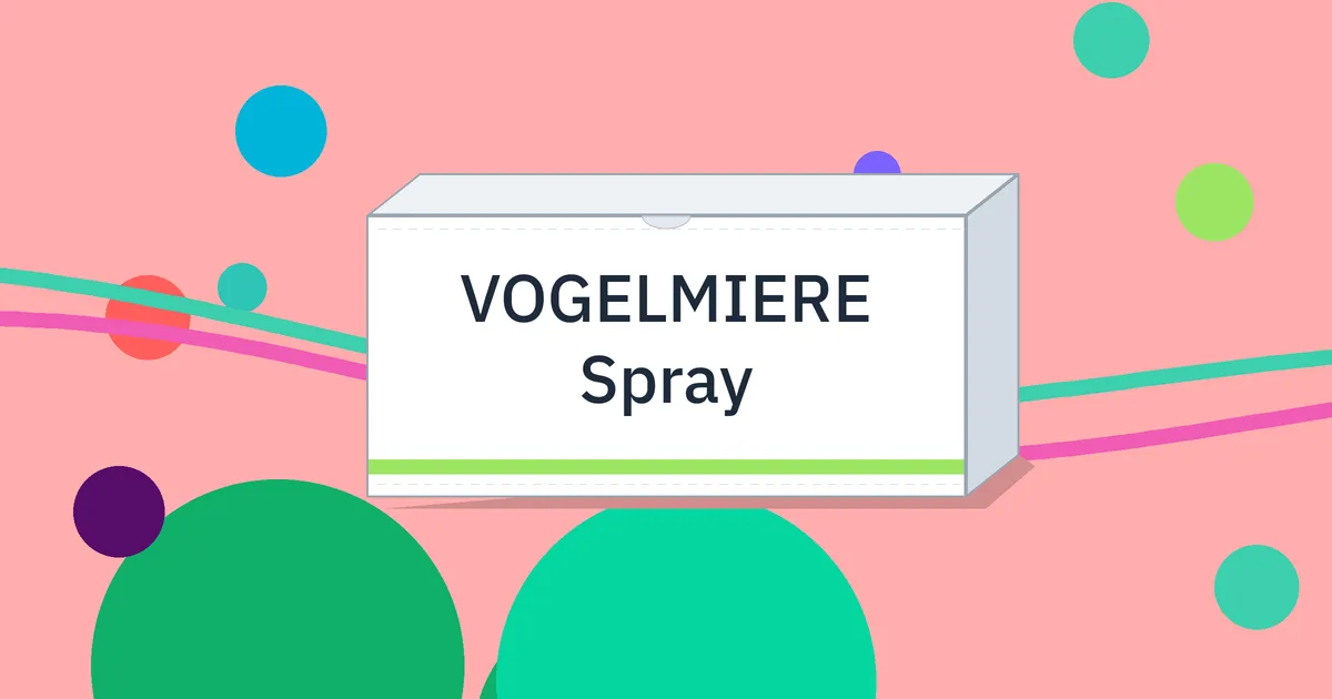 Symbolbild: Packung mit der Aufschrift VOGELMIERE Spray (PZN 19149006) – Verfügbarkeit und Bezug in Apotheken in Frankfurt am Main