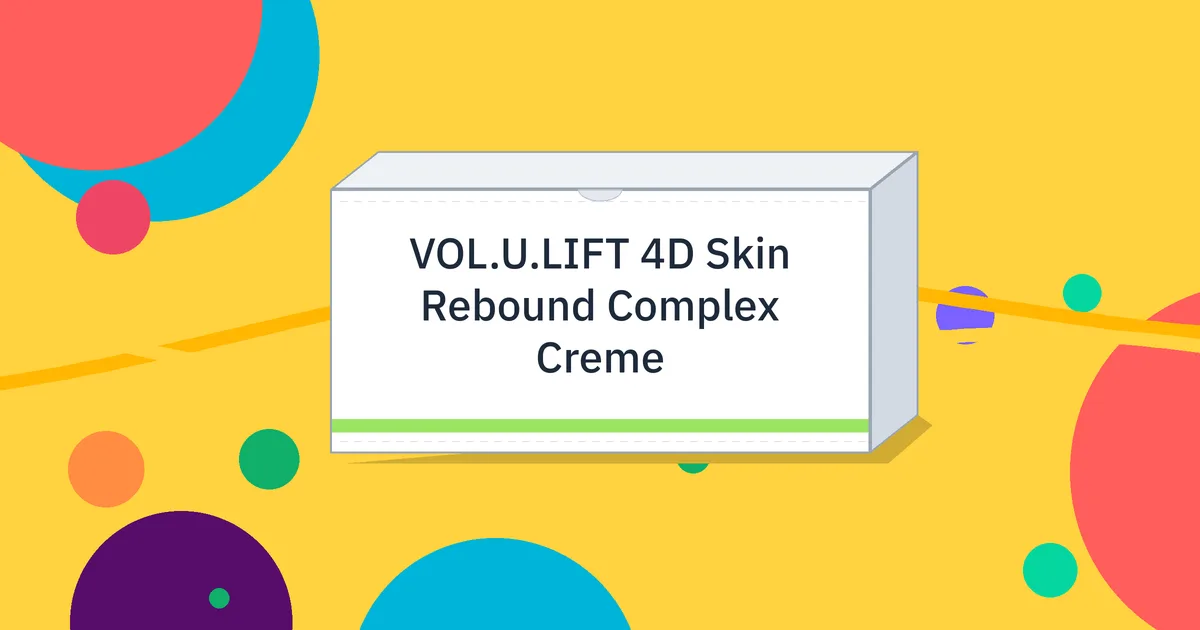 Symbolbild: Packung mit der Aufschrift VOL.U.LIFT 4D Skin Rebound Complex Creme (PZN 20314031) – Verfügbarkeit und Bezug in Apotheken in Frankfurt am Main