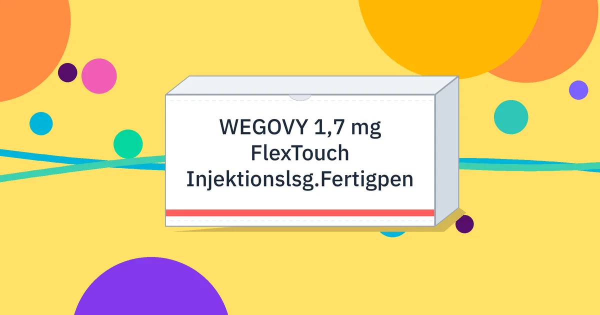 Symbolbild: Packung mit der Aufschrift WEGOVY 1,7 mg FlexTouch Injektionslsg.Fertigpen (PZN 19525768) – Verfügbarkeit und Bezug in Apotheken in Frankfurt am Main