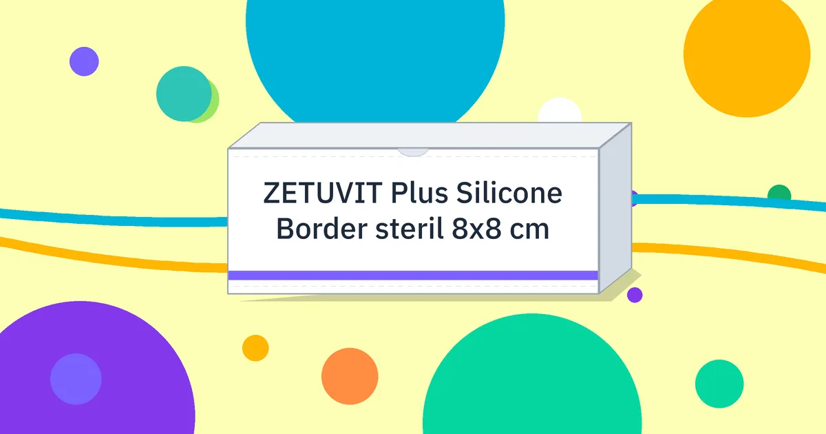 Symbolbild: Packung mit der Aufschrift ZETUVIT Plus Silicone Border steril 8x8 cm (PZN 15403494) – Verfügbarkeit und Bezug in Apotheken in Frankfurt am Main