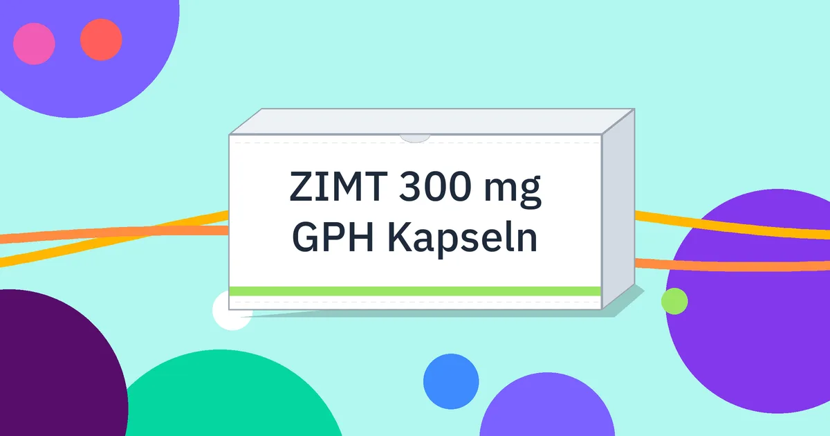 Symbolbild: Packung mit der Aufschrift ZIMT 300 mg GPH Kapseln (PZN 04411651) – Verfügbarkeit und Bezug in Apotheken in Frankfurt am Main