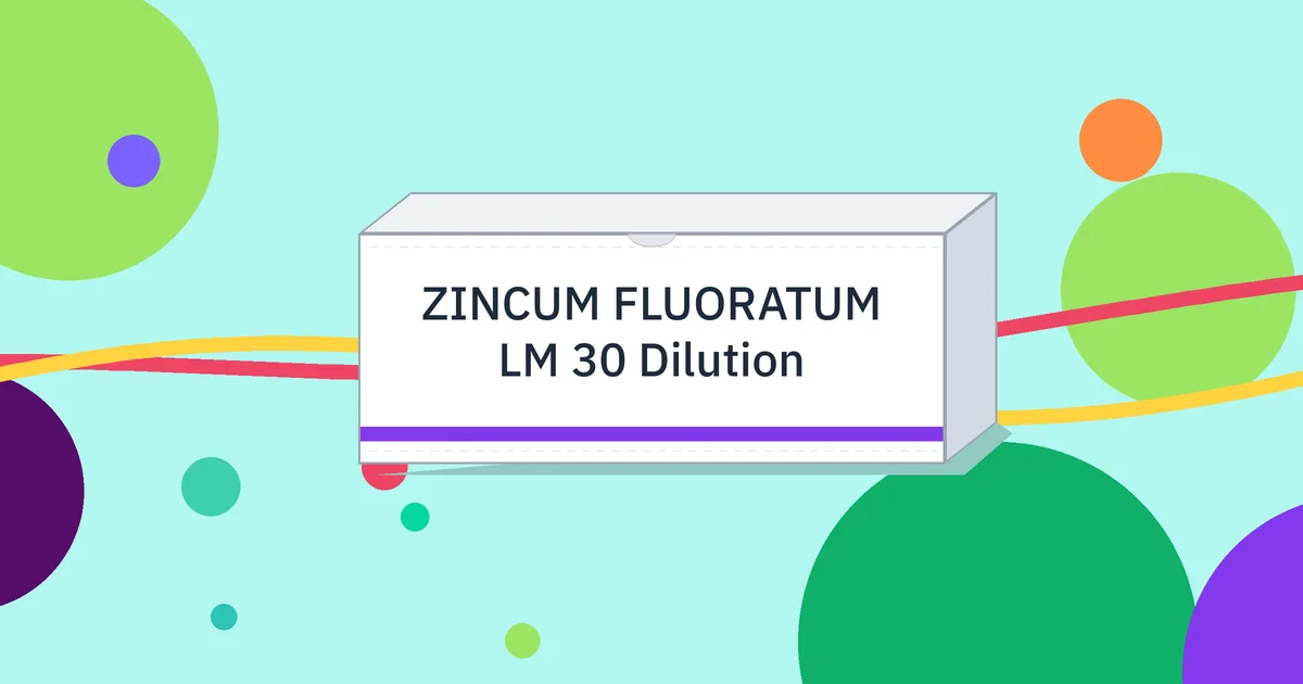 Symbolbild: Packung mit der Aufschrift ZINCUM FLUORATUM LM 30 Dilution (PZN 13293601) – Verfügbarkeit und Bezug in Apotheken in Frankfurt am Main