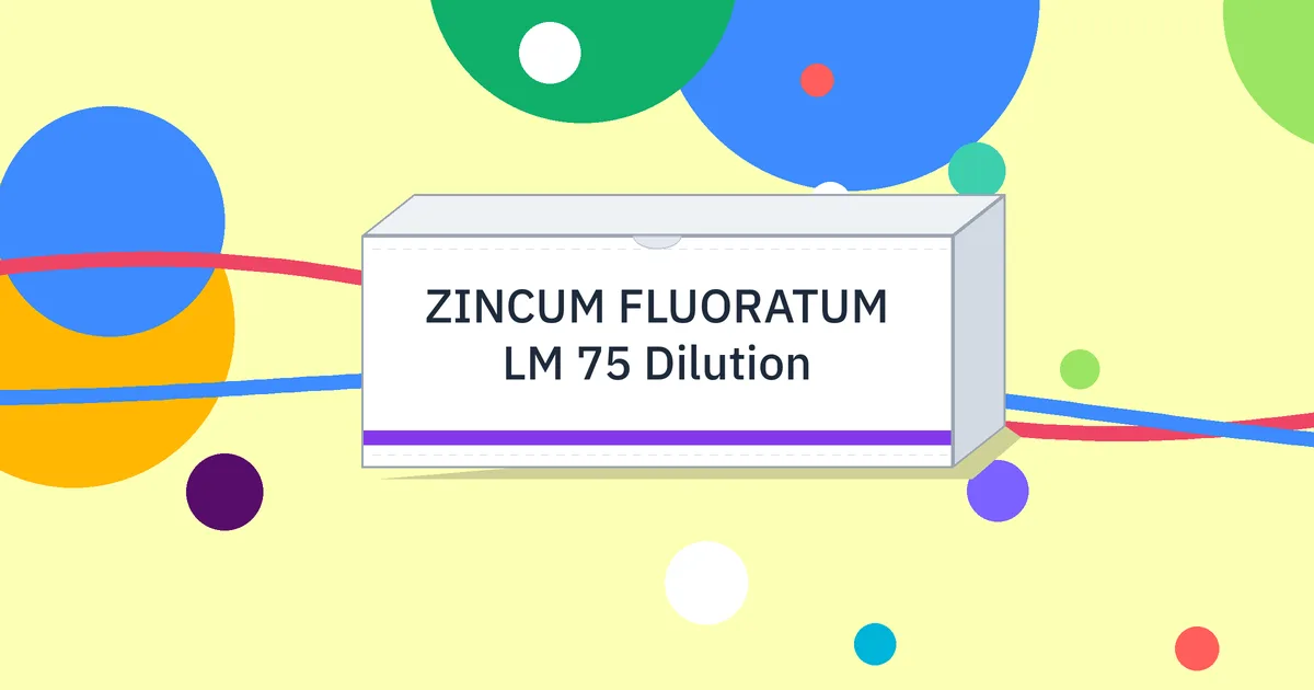 Symbolbild: Packung mit der Aufschrift ZINCUM FLUORATUM LM 75 Dilution (PZN 13293699) – Verfügbarkeit und Bezug in Apotheken in Frankfurt am Main
