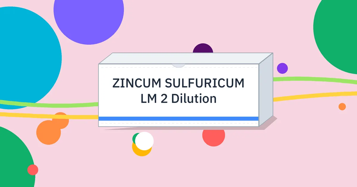 Symbolbild: Packung mit der Aufschrift ZINCUM SULFURICUM LM 2 Dilution (PZN 13299911) – Verfügbarkeit und Bezug in Apotheken in Frankfurt am Main