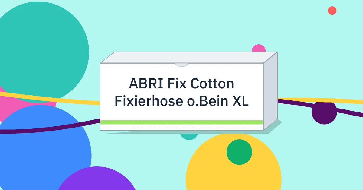 Symbolbild: Packung mit der Aufschrift ABRI Fix Cotton Fixierhose o.Bein XL (PZN 12502480) – Verfügbarkeit und Bezug in Apotheken in Frankfurt am Main