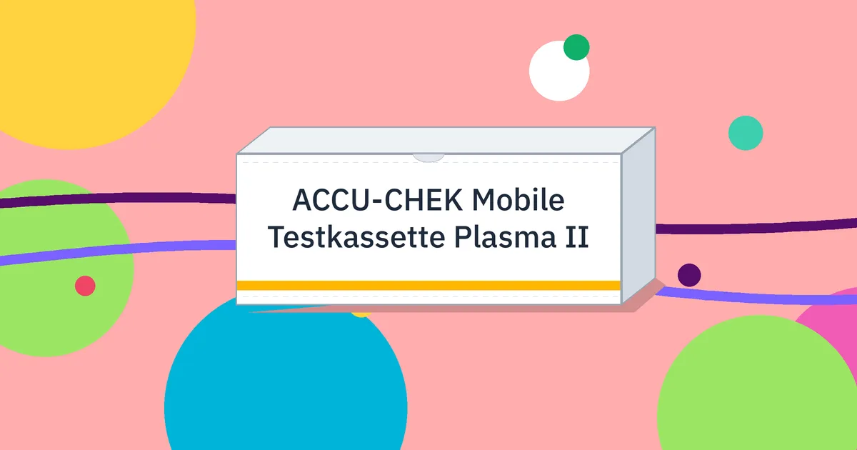 Symbolbild: Packung mit der Aufschrift ACCU-CHEK Mobile Testkassette Plasma II (PZN 09195821) – Verfügbarkeit und Bezug in Apotheken in Frankfurt am Main