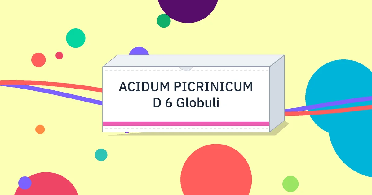 Symbolbild: Packung mit der Aufschrift ACIDUM PICRINICUM D 6 Globuli (PZN 04776080) – Verfügbarkeit und Bezug in Apotheken in Frankfurt am Main