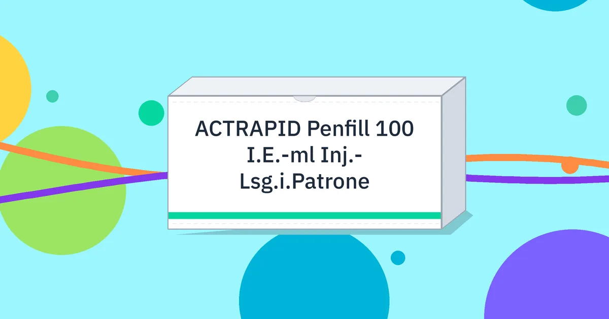 Symbolbild: Packung mit der Aufschrift ACTRAPID Penfill 100 I.E.-ml Inj.-Lsg.i.Patrone (PZN 18261876) – Verfügbarkeit und Bezug in Apotheken in Frankfurt am Main
