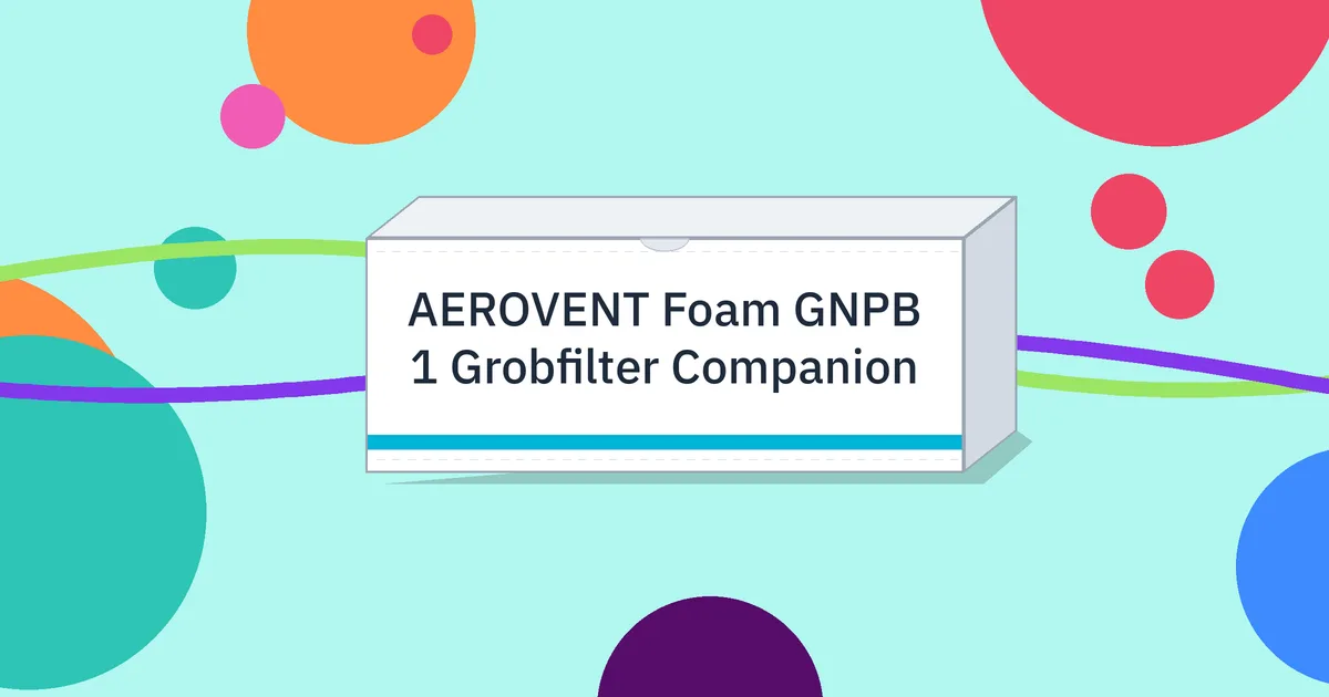Symbolbild: Packung mit der Aufschrift AEROVENT Foam GNPB 1 Grobfilter Companion (PZN 01076436) – Verfügbarkeit und Bezug in Apotheken in Frankfurt am Main
