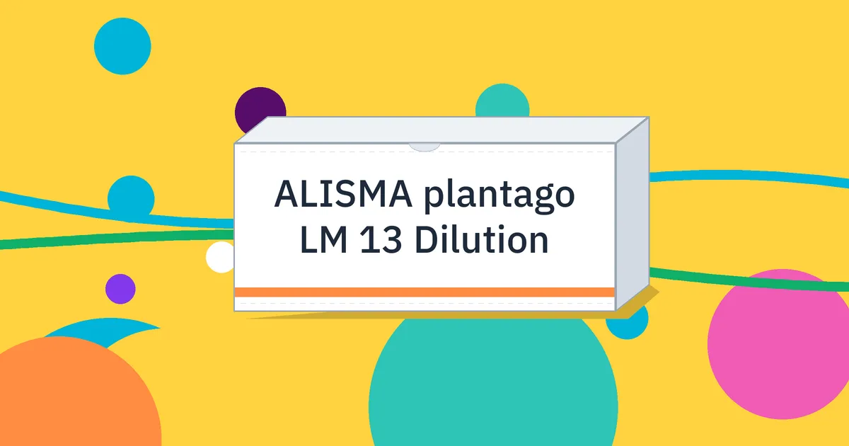 Symbolbild: Packung mit der Aufschrift ALISMA plantago LM 13 Dilution (PZN 13310618) – Verfügbarkeit und Bezug in Apotheken in Frankfurt am Main