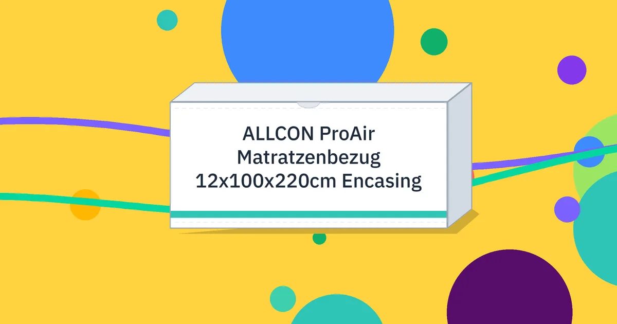 Symbolbild: Packung mit der Aufschrift ALLCON ProAir Matratzenbezug 12x100x220cm Encasing (PZN 19762161) – Verfügbarkeit und Bezug in Apotheken in Frankfurt am Main