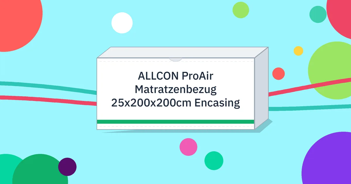 Symbolbild: Packung mit der Aufschrift ALLCON ProAir Matratzenbezug 25x200x200cm Encasing (PZN 20347912) – Verfügbarkeit und Bezug in Apotheken in Frankfurt am Main