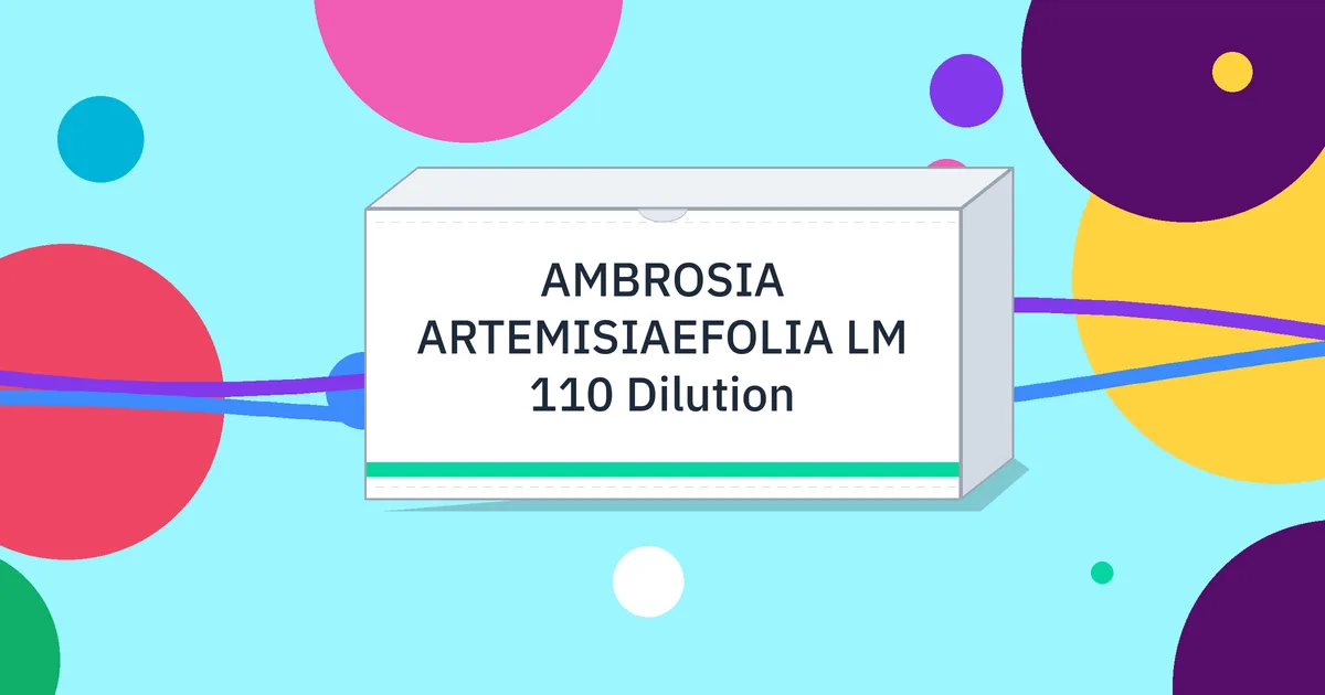 Symbolbild: Packung mit der Aufschrift AMBROSIA ARTEMISIAEFOLIA LM 110 Dilution (PZN 13318382) – Verfügbarkeit und Bezug in Apotheken in Frankfurt am Main