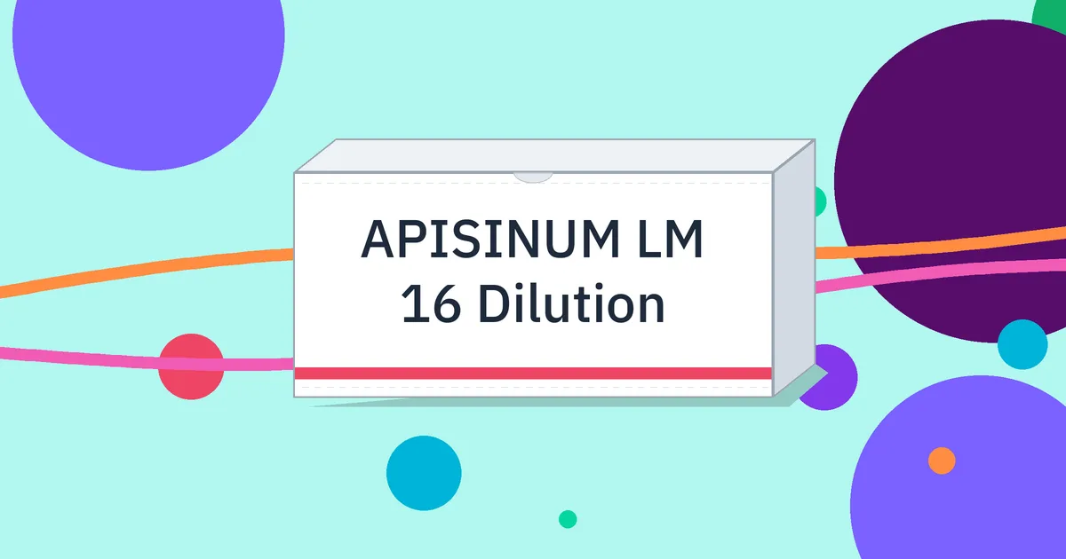 Symbolbild: Packung mit der Aufschrift APISINUM LM 16 Dilution (PZN 12456797) – Verfügbarkeit und Bezug in Apotheken in Frankfurt am Main