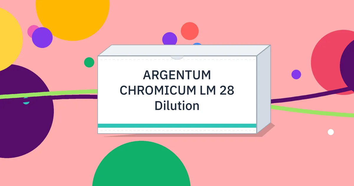 Symbolbild: Packung mit der Aufschrift ARGENTUM CHROMICUM LM 28 Dilution (PZN 13389873) – Verfügbarkeit und Bezug in Apotheken in Frankfurt am Main