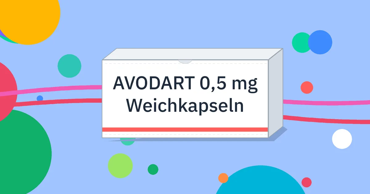 Symbolbild: Packung mit der Aufschrift AVODART 0,5 mg Weichkapseln (PZN 00706059) – Verfügbarkeit und Bezug in Apotheken in Frankfurt am Main