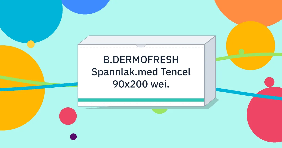 Symbolbild: Packung mit der Aufschrift B.DERMOFRESH Spannlak.med Tencel 90x200 wei. (PZN 09244809) – Verfügbarkeit und Bezug in Apotheken in Frankfurt am Main