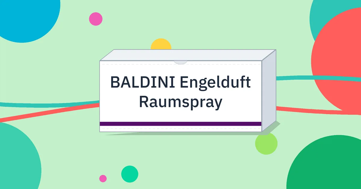 Symbolbild: Packung mit der Aufschrift BALDINI Engelduft Raumspray (PZN 17437497) – Verfügbarkeit und Bezug in Apotheken in Frankfurt am Main