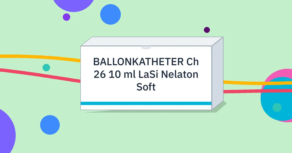 Symbolbild: Packung mit der Aufschrift BALLONKATHETER Ch 26 10 ml LaSi Nelaton Soft (PZN 00785142) – Verfügbarkeit und Bezug in Apotheken in Frankfurt am Main