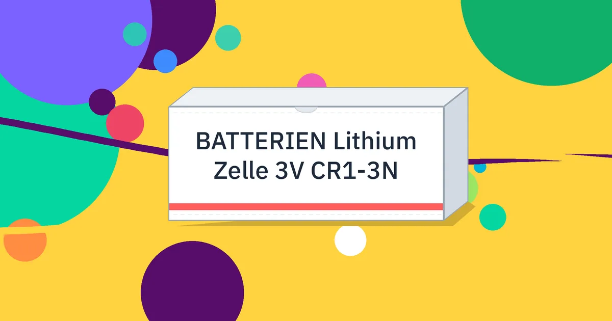Symbolbild: Packung mit der Aufschrift BATTERIEN Lithium Zelle 3V CR1-3N (PZN 00343869) – Verfügbarkeit und Bezug in Apotheken in Frankfurt am Main