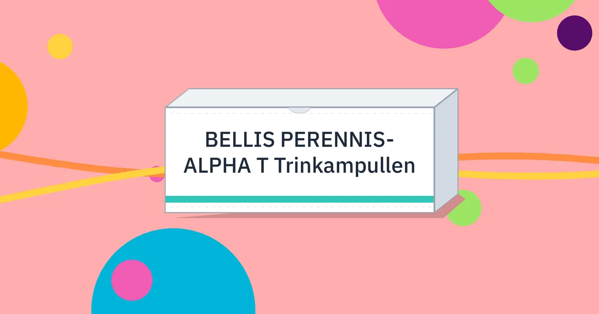 Symbolbild: Packung mit der Aufschrift BELLIS PERENNIS-ALPHA T Trinkampullen (PZN 10223161) – Verfügbarkeit und Bezug in Apotheken in Frankfurt am Main
