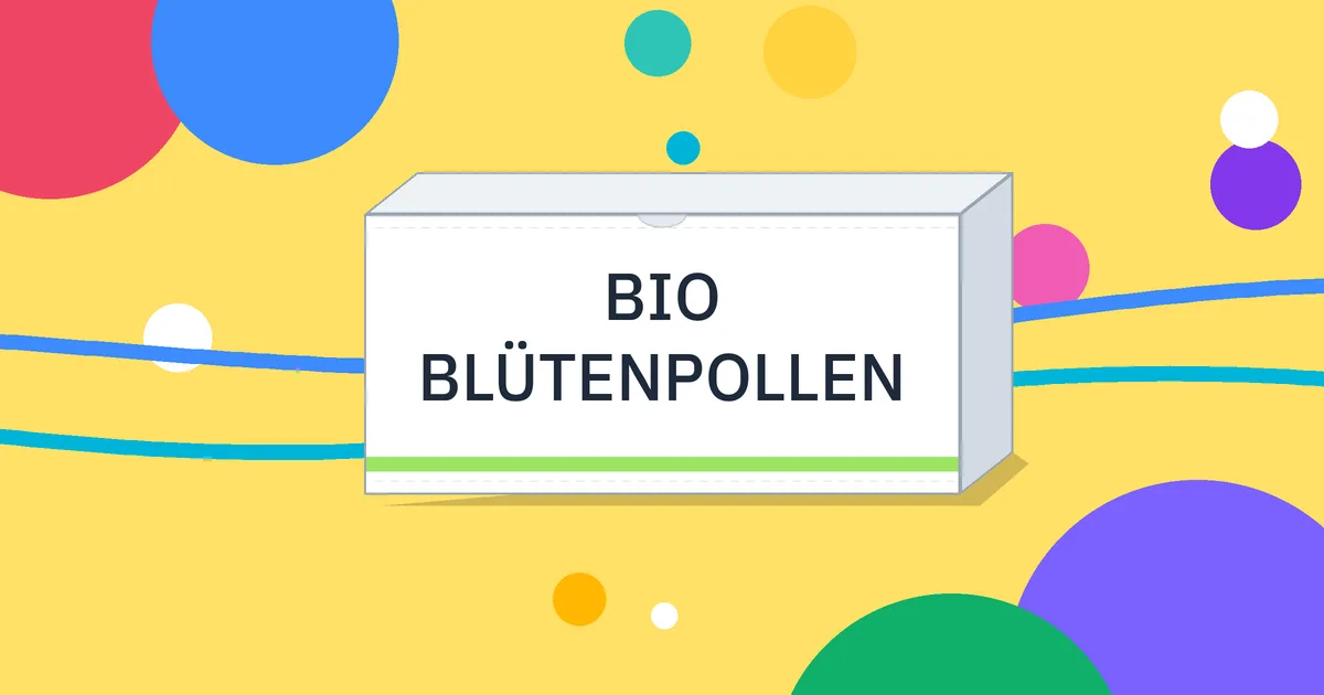 Symbolbild: Packung mit der Aufschrift BIO BLÜTENPOLLEN (PZN 15868566) – Verfügbarkeit und Bezug in Apotheken in Frankfurt am Main