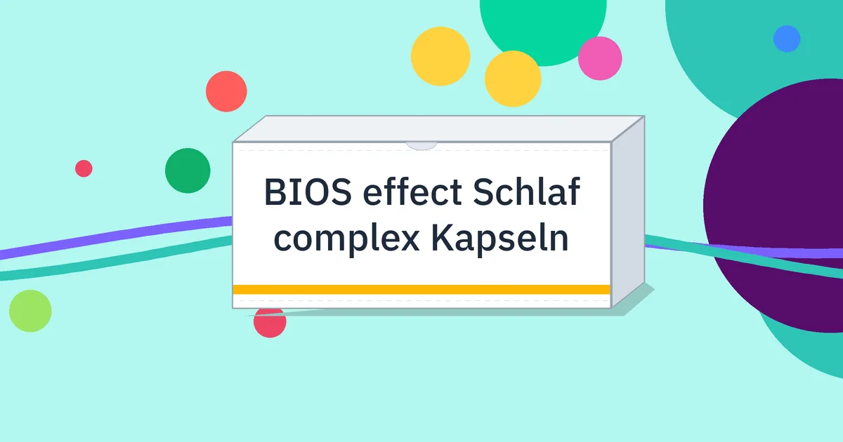 Symbolbild: Packung mit der Aufschrift BIOS effect Schlaf complex Kapseln (PZN 10276298) – Verfügbarkeit und Bezug in Apotheken in Frankfurt am Main
