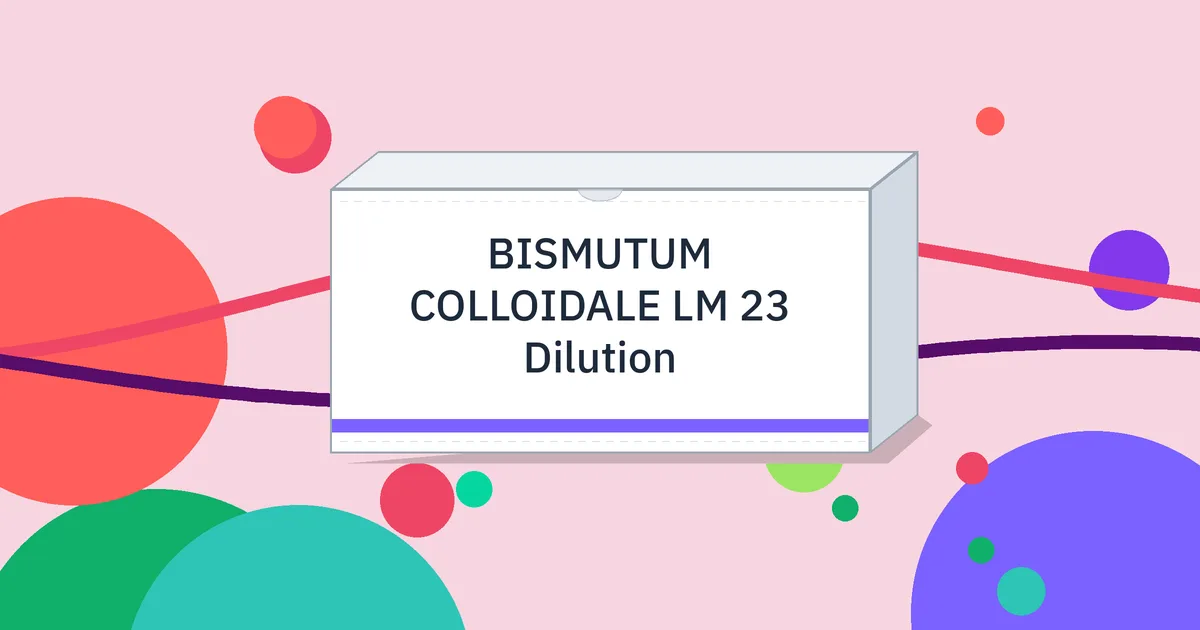 Symbolbild: Packung mit der Aufschrift BISMUTUM COLLOIDALE LM 23 Dilution (PZN 13386219) – Verfügbarkeit und Bezug in Apotheken in Frankfurt am Main