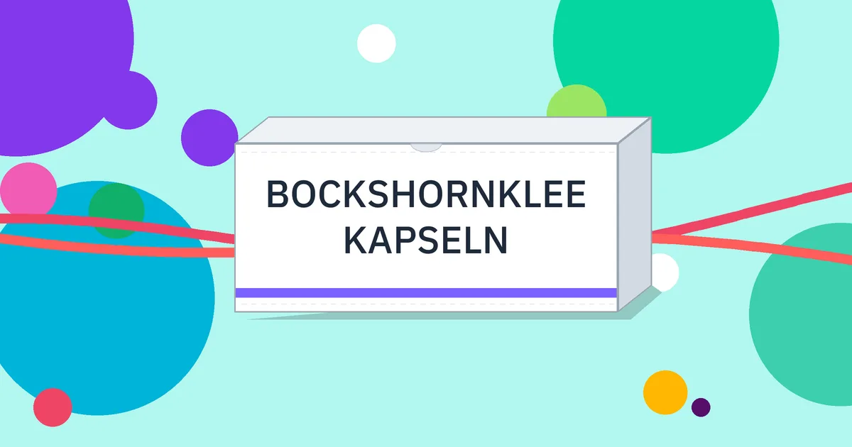 Symbolbild: Packung mit der Aufschrift BOCKSHORNKLEE KAPSELN (PZN 15575918) – Verfügbarkeit und Bezug in Apotheken in Frankfurt am Main
