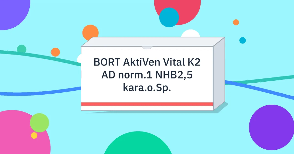 Symbolbild: Packung mit der Aufschrift BORT AktiVen Vital K2 AD norm.1 NHB2,5 kara.o.Sp. (PZN 17497513) – Verfügbarkeit und Bezug in Apotheken in Frankfurt am Main