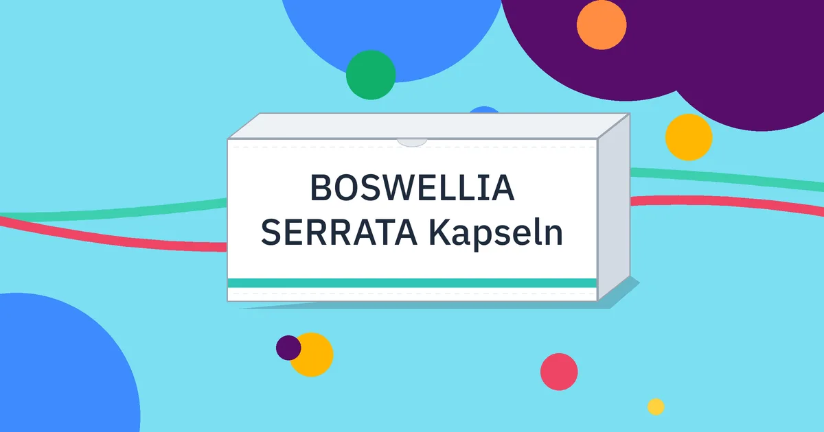 Symbolbild: Packung mit der Aufschrift BOSWELLIA SERRATA Kapseln (PZN 09714965) – Verfügbarkeit und Bezug in Apotheken in Frankfurt am Main