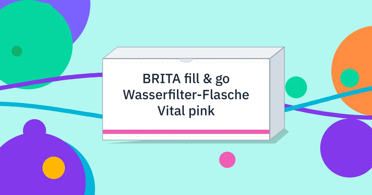 Symbolbild: Packung mit der Aufschrift BRITA fill & go Wasserfilter-Flasche Vital pink (PZN 13655151) – Verfügbarkeit und Bezug in Apotheken in Frankfurt am Main