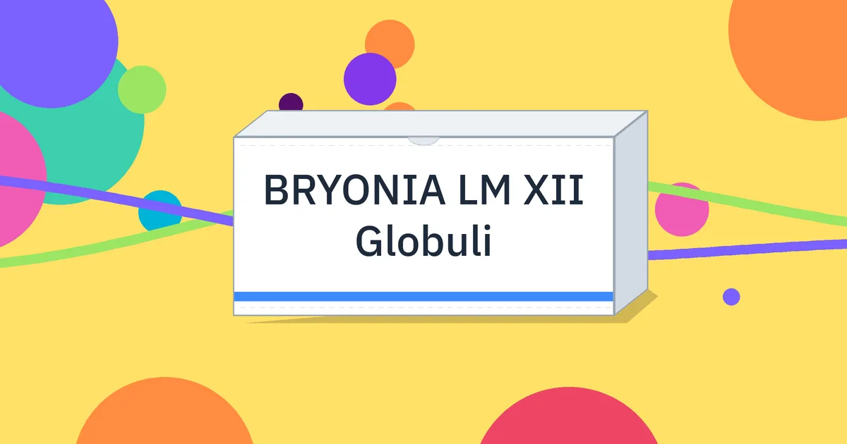 Symbolbild: Packung mit der Aufschrift BRYONIA LM XII Globuli (PZN 02677008) – Verfügbarkeit und Bezug in Apotheken in Frankfurt am Main