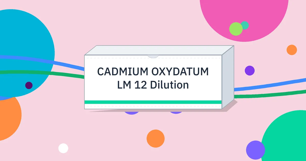 Symbolbild: Packung mit der Aufschrift CADMIUM OXYDATUM LM 12 Dilution (PZN 13401120) – Verfügbarkeit und Bezug in Apotheken in Frankfurt am Main
