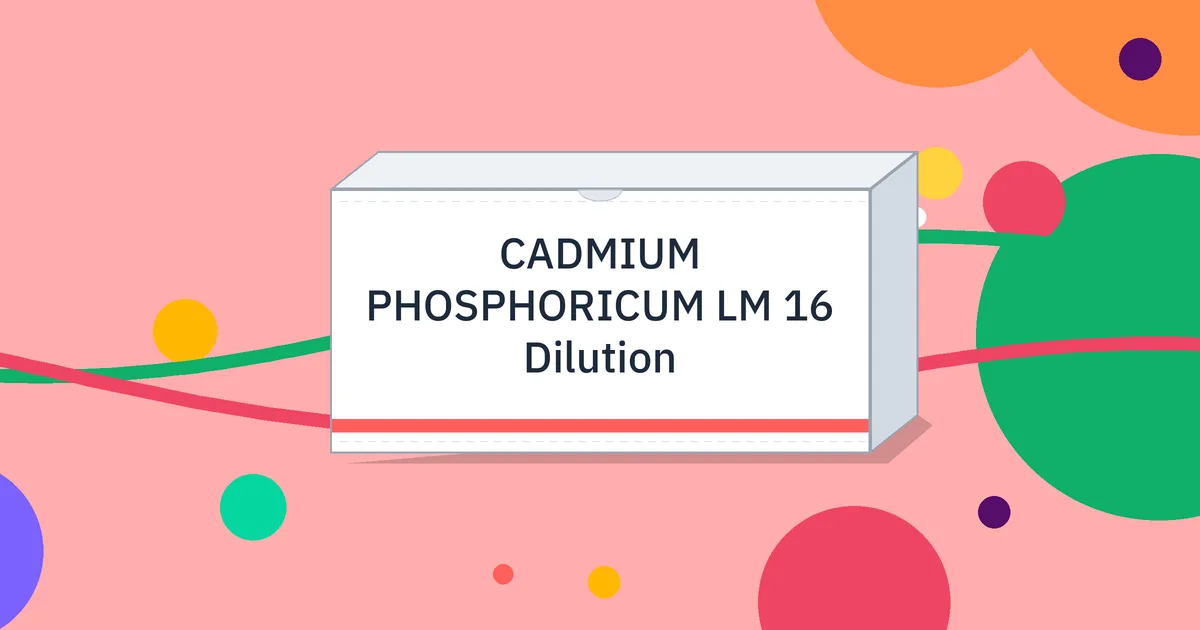 Symbolbild: Packung mit der Aufschrift CADMIUM PHOSPHORICUM LM 16 Dilution (PZN 13402131) – Verfügbarkeit und Bezug in Apotheken in Frankfurt am Main
