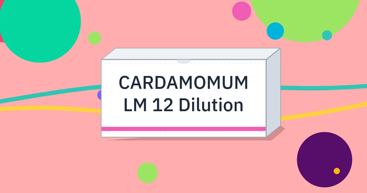 Symbolbild: Packung mit der Aufschrift CARDAMOMUM LM 12 Dilution (PZN 13429609) – Verfügbarkeit und Bezug in Apotheken in Frankfurt am Main