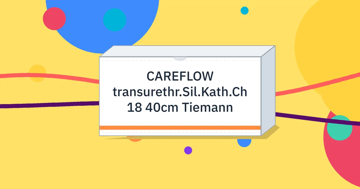 Symbolbild: Packung mit der Aufschrift CAREFLOW transurethr.Sil.Kath.Ch 18 40cm Tiemann (PZN 17933701) – Verfügbarkeit und Bezug in Apotheken in Frankfurt am Main