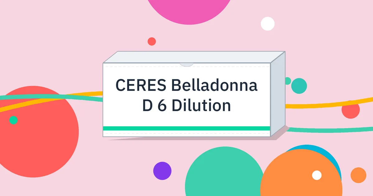 Symbolbild: Packung mit der Aufschrift CERES Belladonna D 6 Dilution (PZN 00838016) – Verfügbarkeit und Bezug in Apotheken in Frankfurt am Main