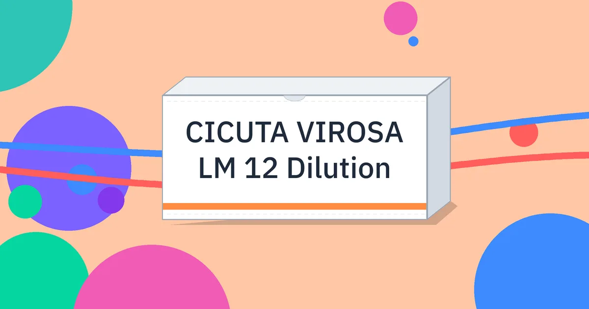 Symbolbild: Packung mit der Aufschrift CICUTA VIROSA LM 12 Dilution (PZN 06921451) – Verfügbarkeit und Bezug in Apotheken in Frankfurt am Main