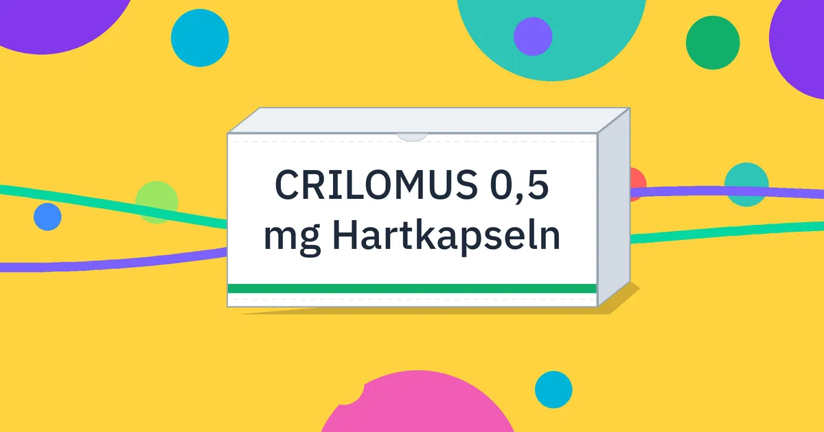 Symbolbild: Packung mit der Aufschrift CRILOMUS 0,5 mg Hartkapseln (PZN 10382014) – Verfügbarkeit und Bezug in Apotheken in Frankfurt am Main